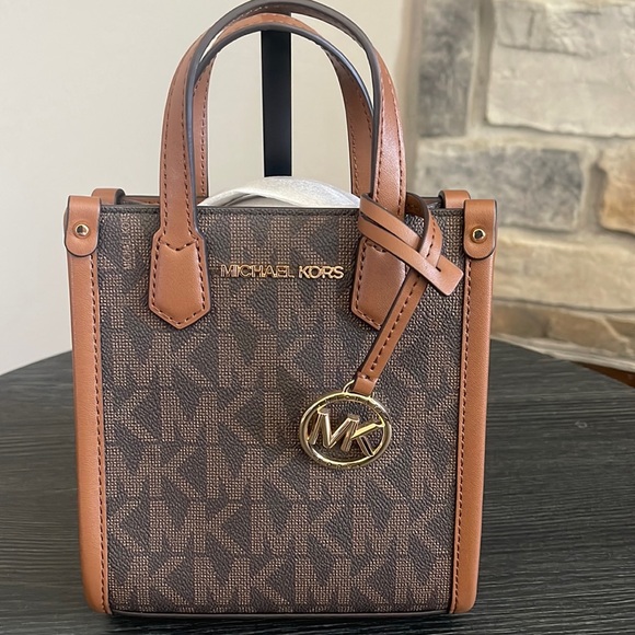 Michael Kors | Bags | Mercer Extrasmall Mk Logo Crossbodysatchel In ...